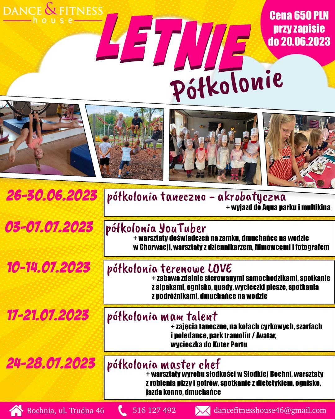 🔸 Bochnia. Półkolonie w Dance&Fitness House - ZAPISY - Bochnianin.pl