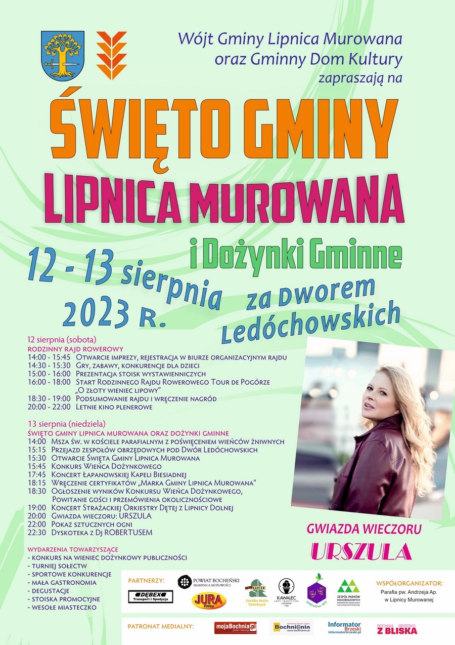Urszula wystąpi na Święcie Gminy Lipnica Murowana – PROGRAM | Bochnianin.pl