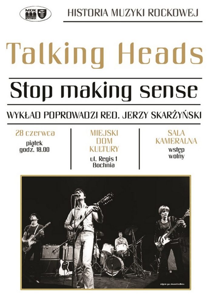 Historia muzyki rockowej. Jerzy Skarżyński opowie o Talking Heads ...